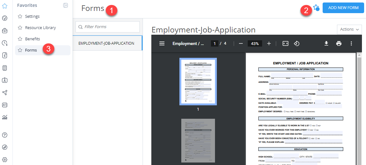 Forms – CORE Help Center