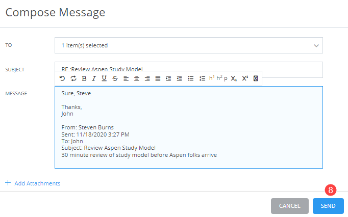 Messages – CORE Help Center