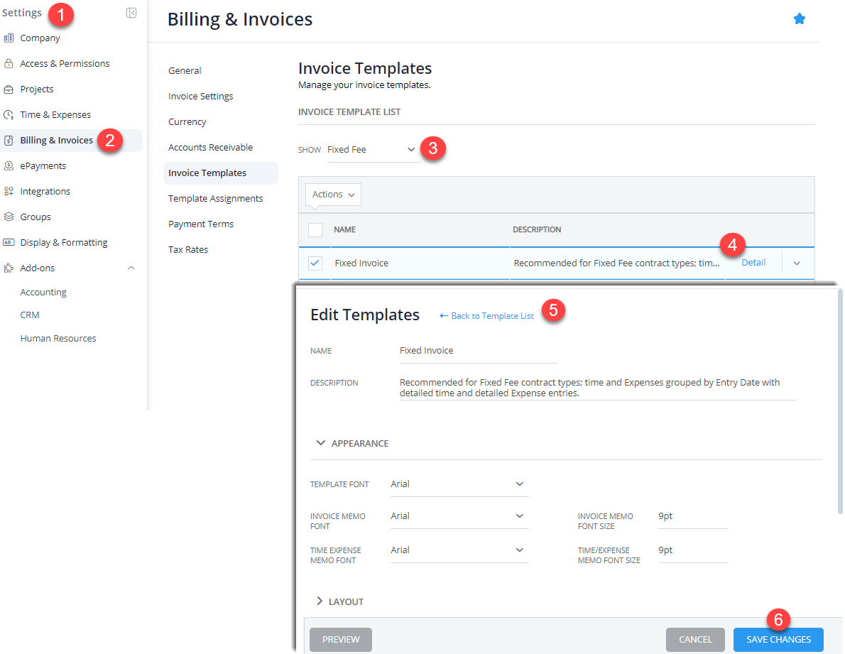 Settings – CORE Help Center