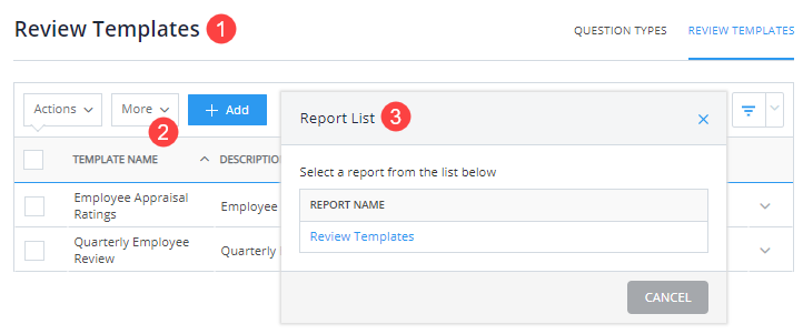 Review Templates – CORE Help Center