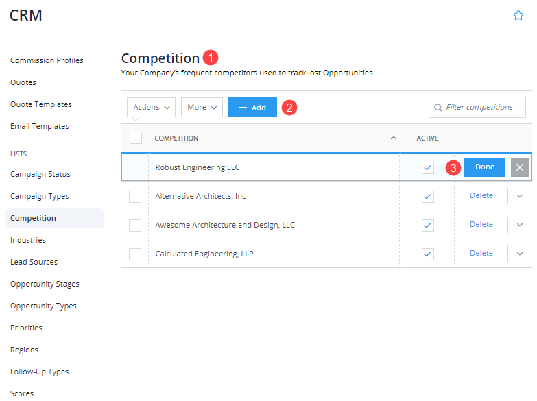 Competition – CORE Help Center