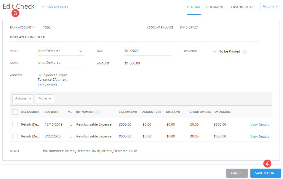 Checks – CORE Help Center
