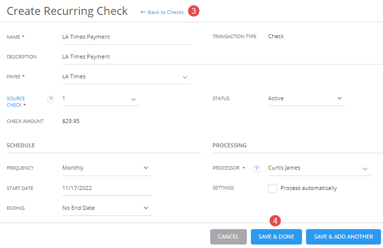 Checks – CORE Help Center