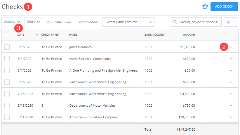 Checks – CORE Help Center
