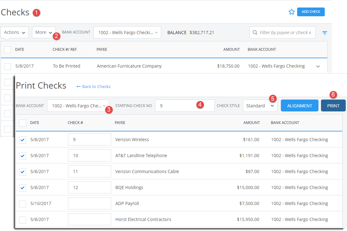 Print Checks – CORE Help Center