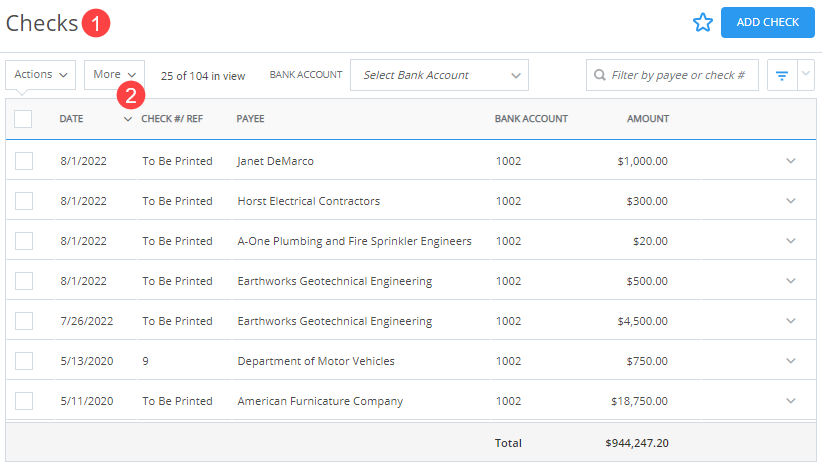Checks – CORE Help Center