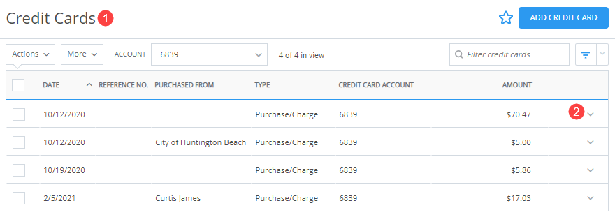 Credit Cards – CORE Help Center