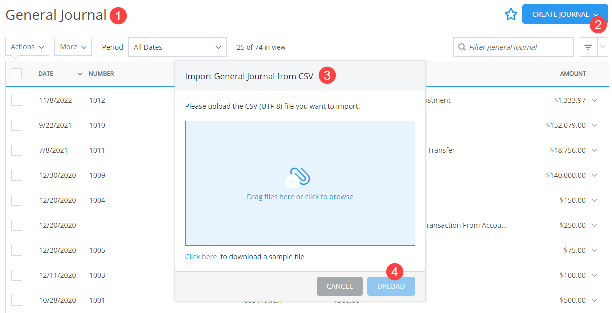General Journal – CORE Help Center