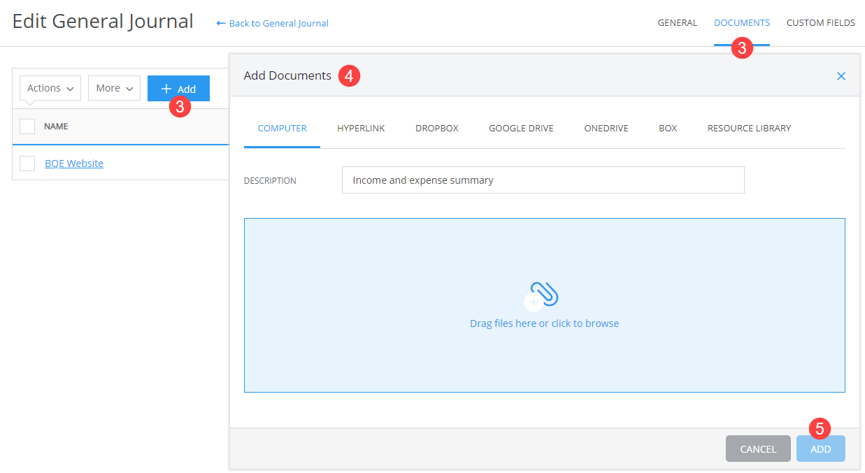 General Journal – CORE Help Center