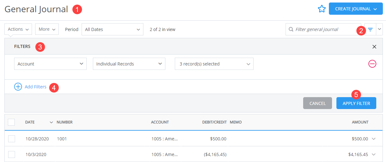 General Journal – CORE Help Center
