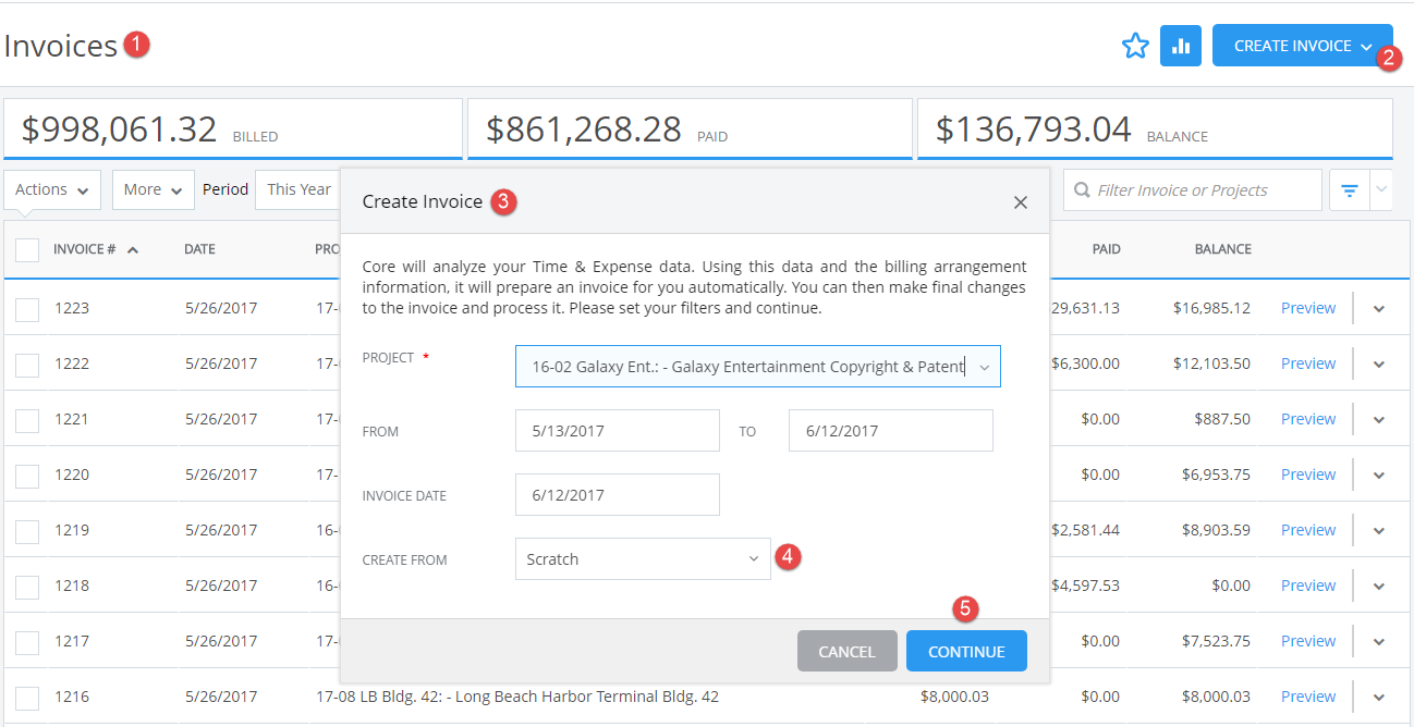 Invoices – CORE Help Center