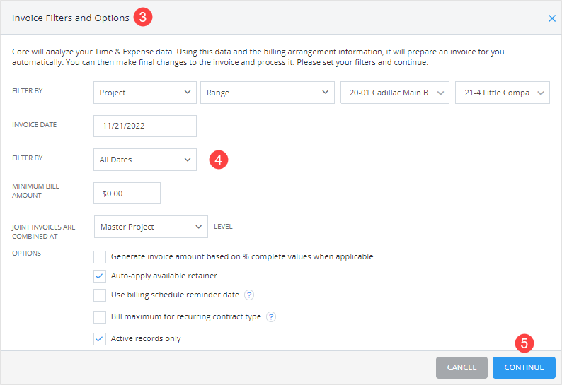 Invoices – CORE Help Center