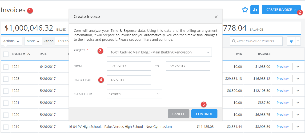 Invoices – CORE Help Center