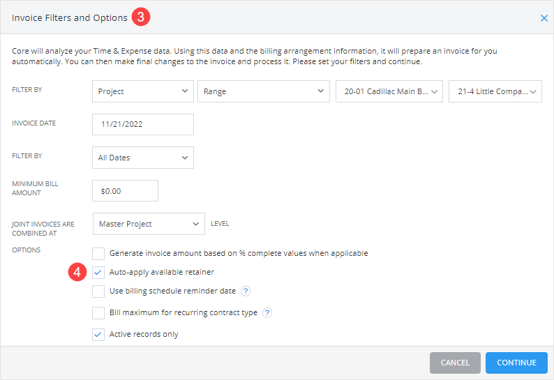 Invoices – CORE Help Center