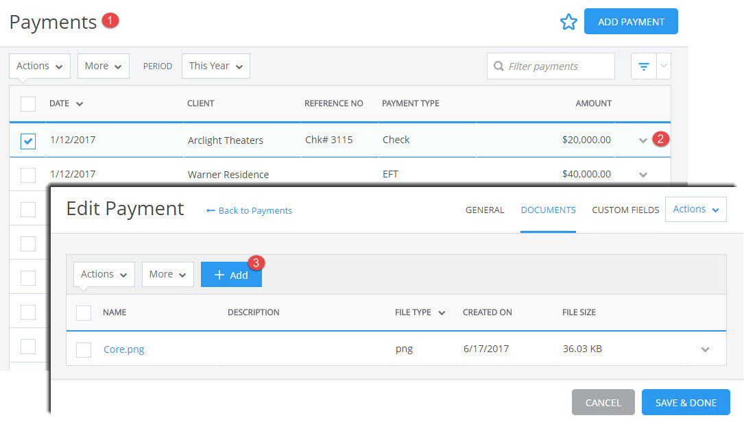 Payments – CORE Help Center