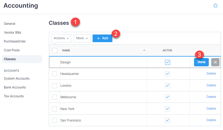 Classes – CORE Help Center