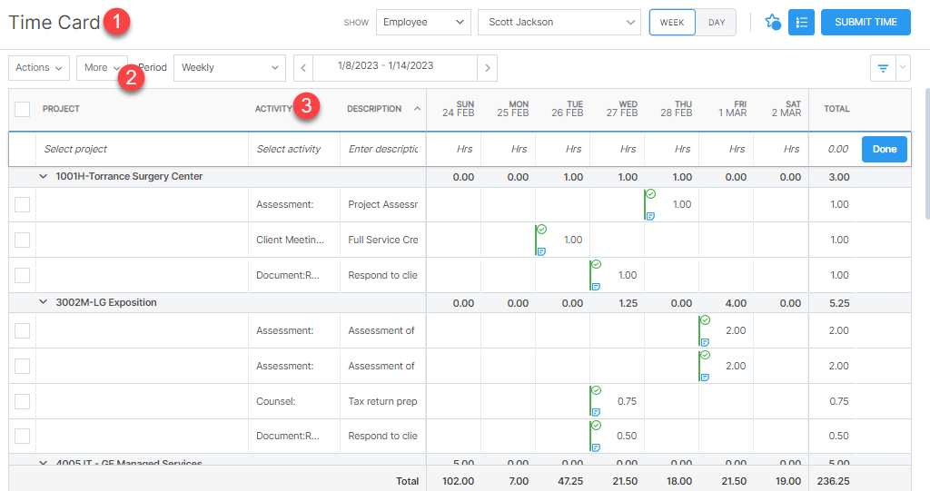 Time Card – CORE Help Center