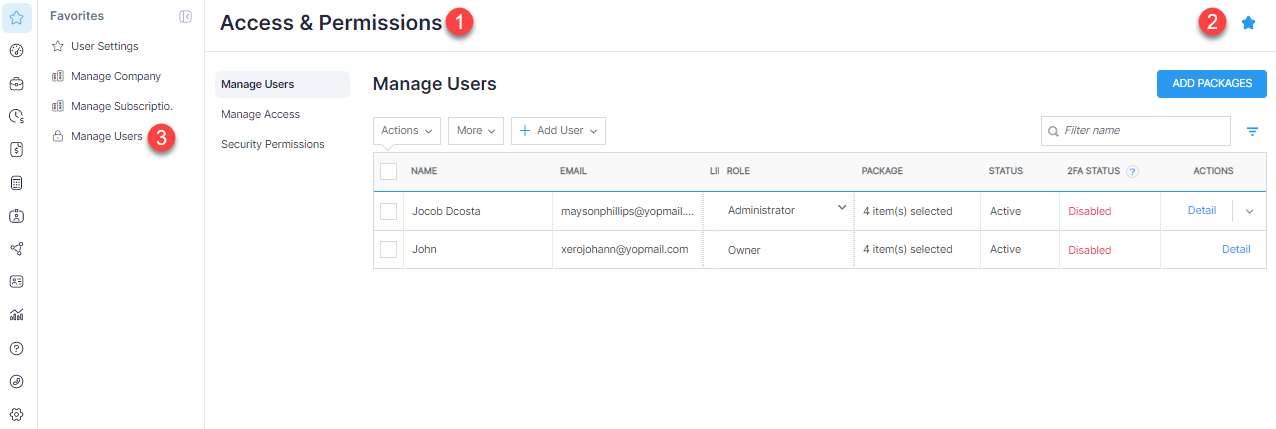 Manage Users – CORE Help Center