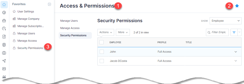 Security Permissions – CORE Help Center