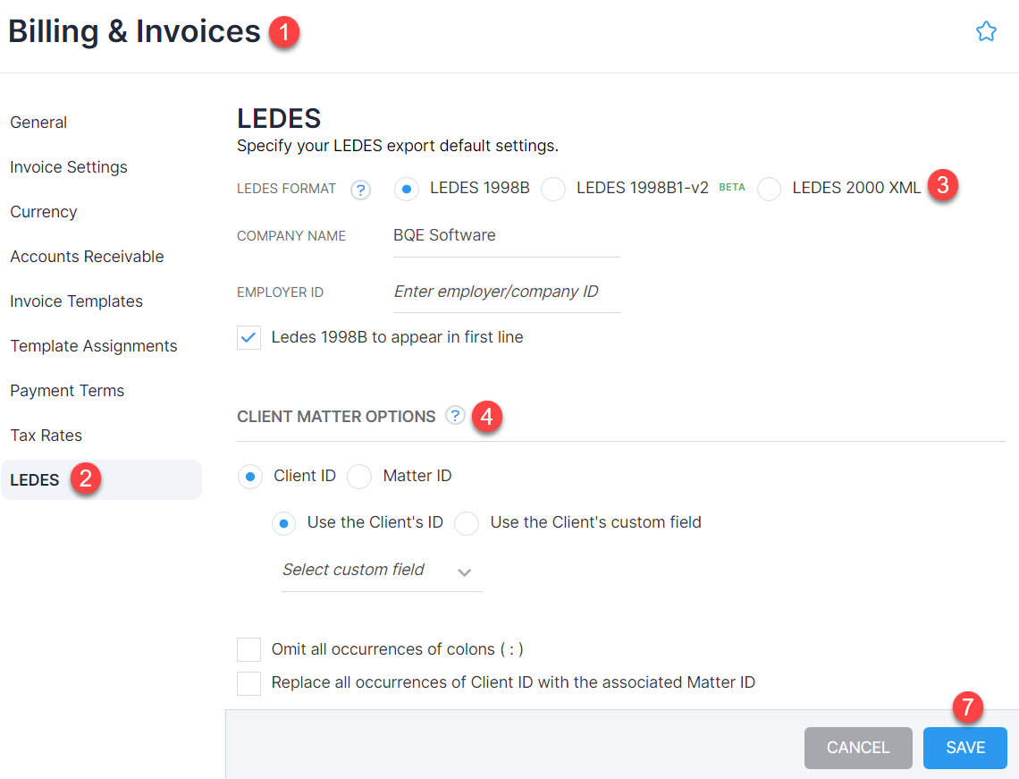 Settings – CORE Help Center