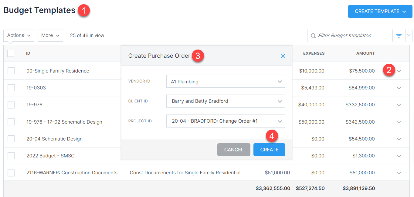 Budget Templates – CORE Help Center