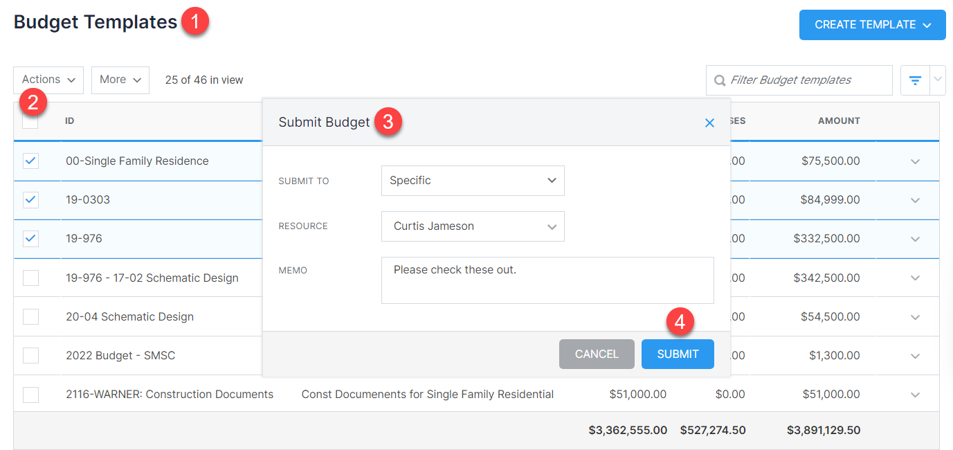 Budget Templates – CORE Help Center