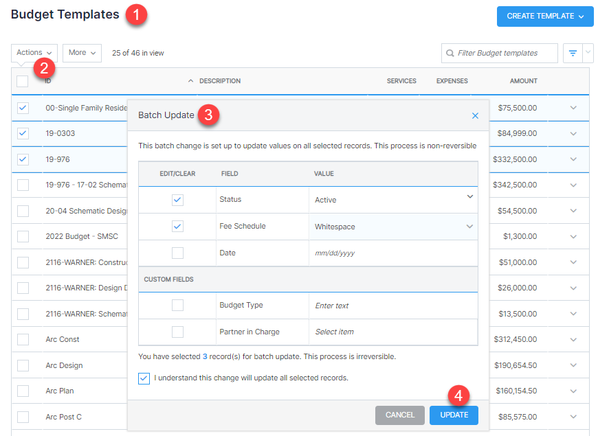 Budget Templates – CORE Help Center