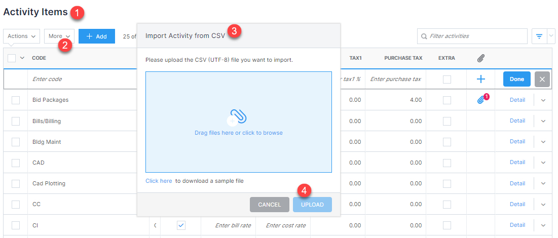 Activity Items – CORE Help Center
