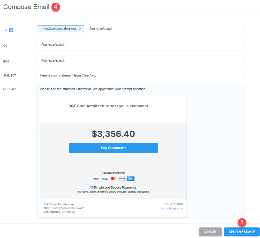 Statements – CORE Help Center