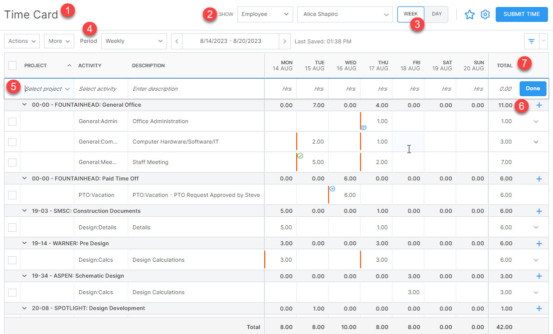 Time Card – CORE Help Center