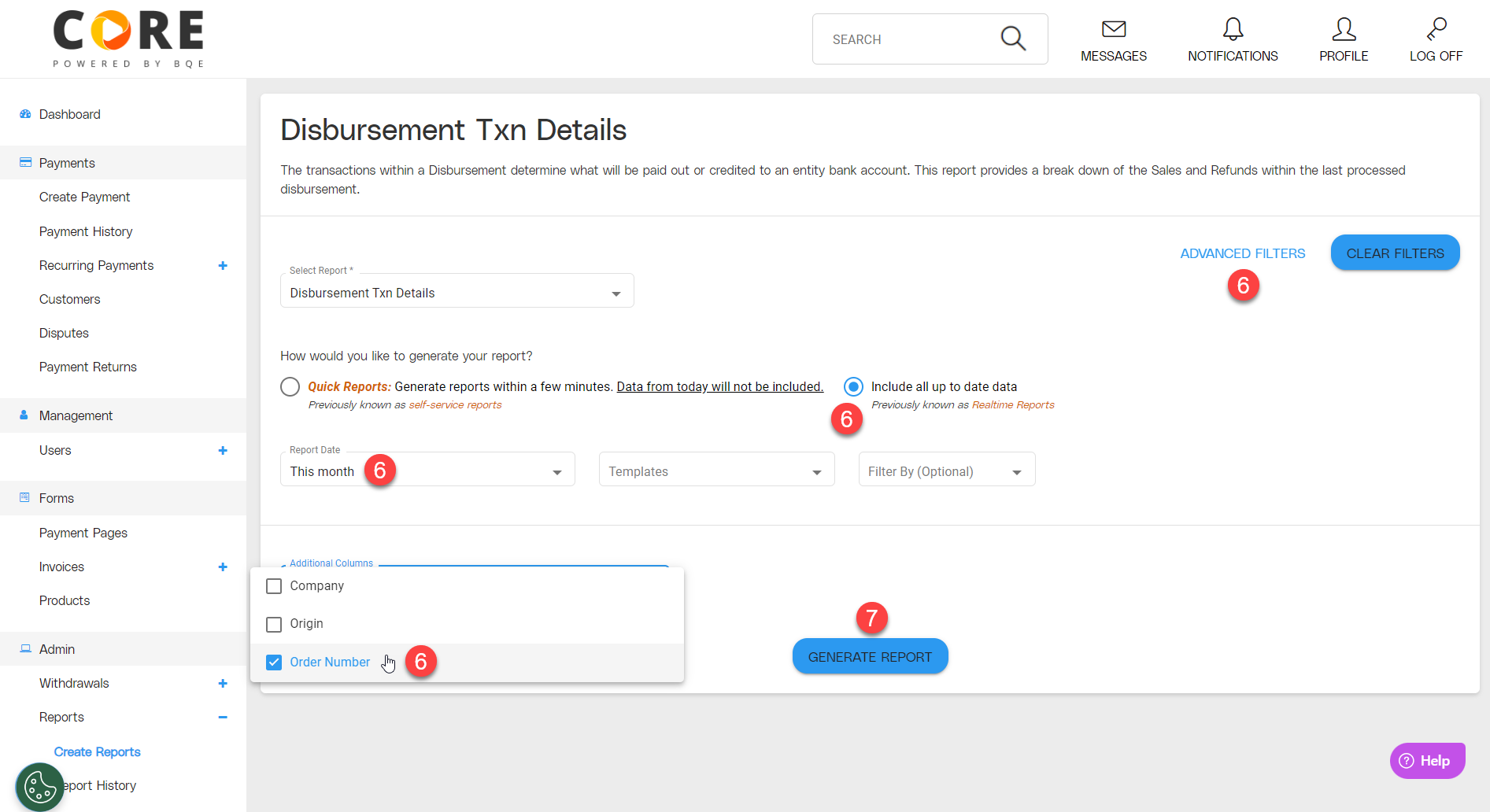 Running Bqe Epayments Reports Core Help Center