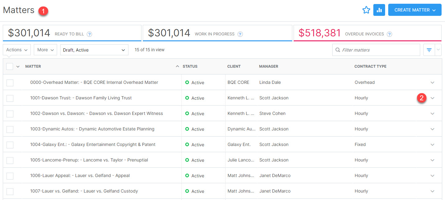 Projects – CORE Help Center
