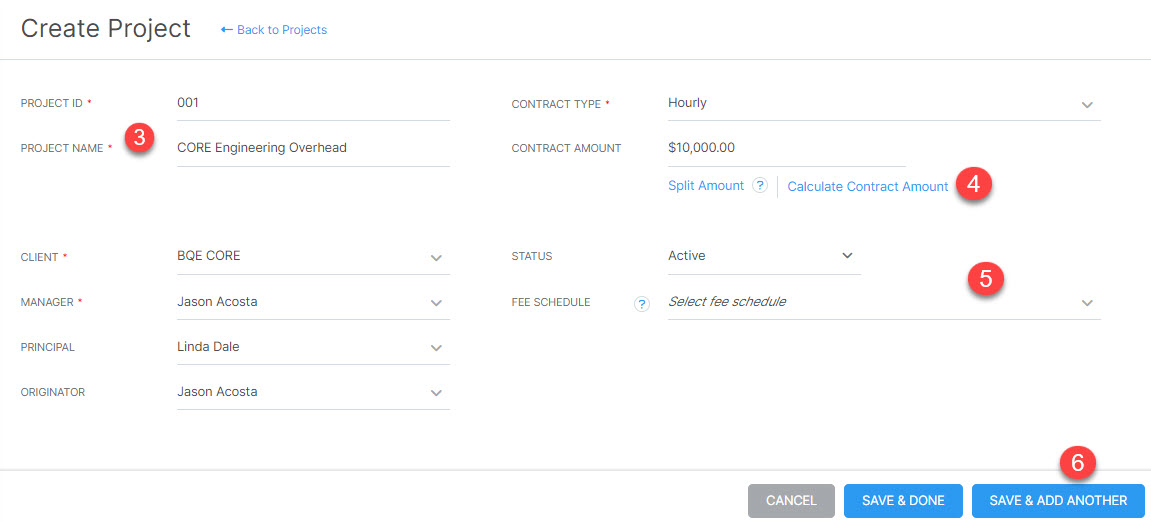 Projects – CORE Help Center
