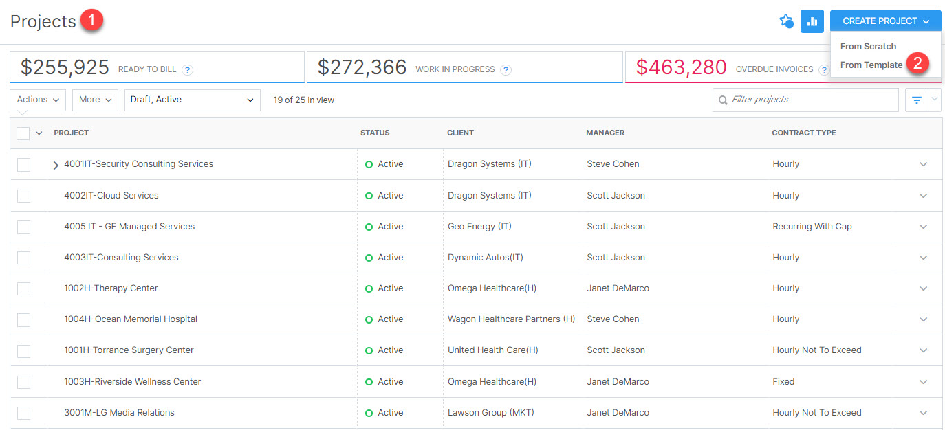 Projects – CORE Help Center