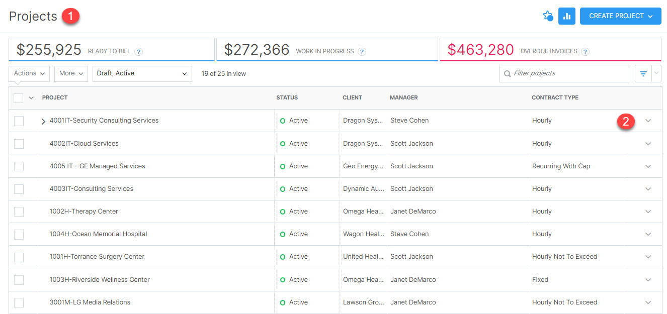 Projects – CORE Help Center