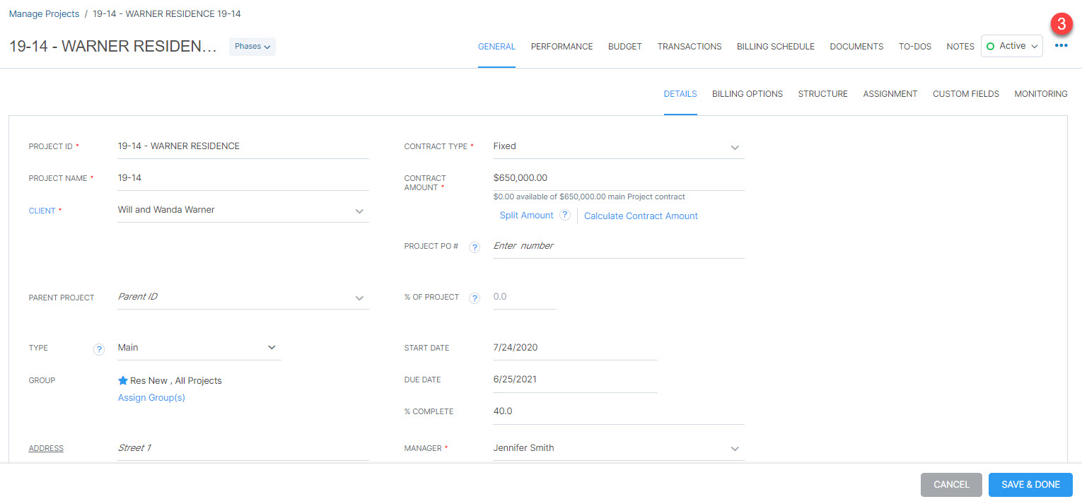 Projects – CORE Help Center