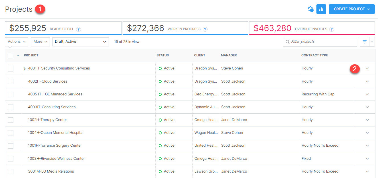 Projects – CORE Help Center