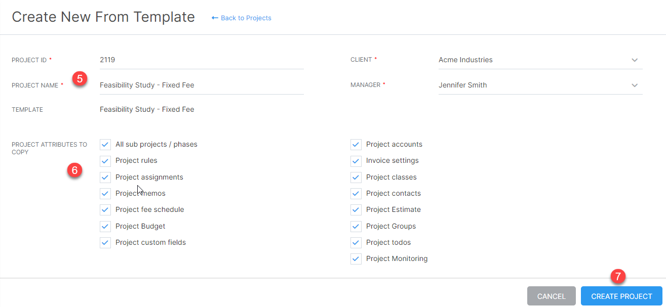 Projects – CORE Help Center