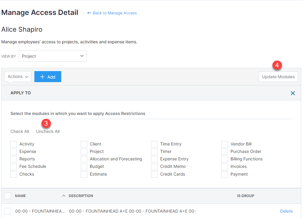 Manage Access – CORE Help Center