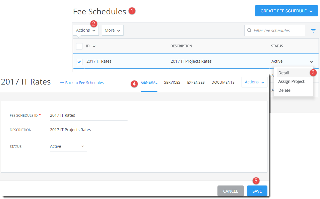 Fee Schedules – CORE Help Center