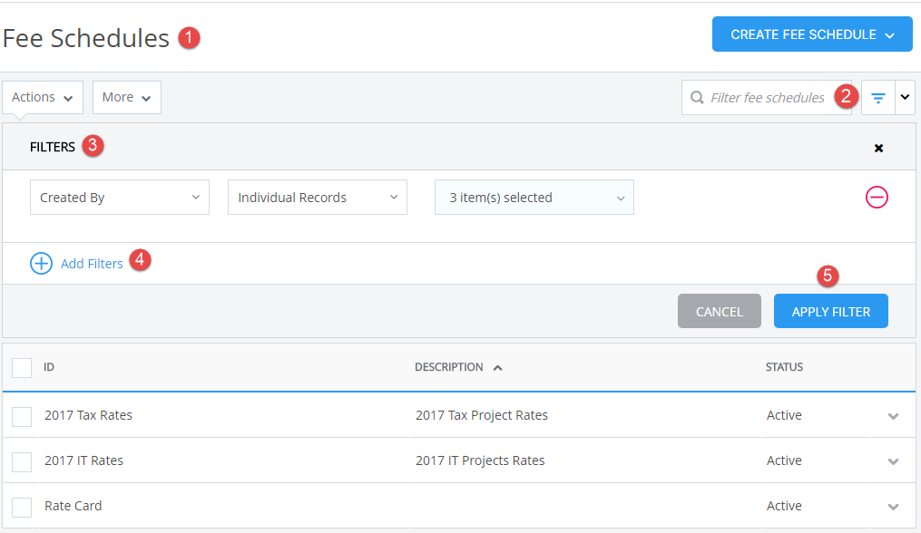 Fee Schedules – CORE Help Center