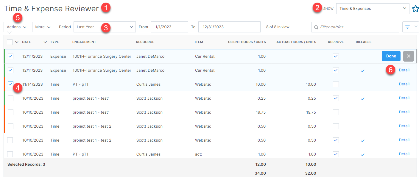 Time and Expense Reviewer – CORE Help Center