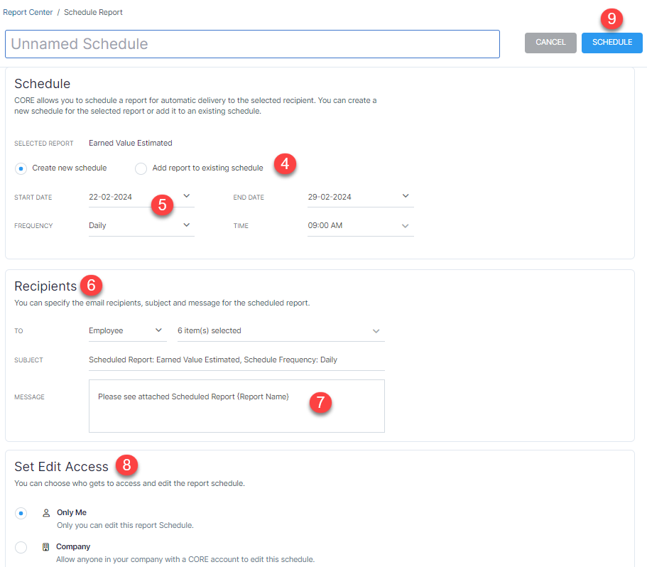 Report Center – CORE Help Center