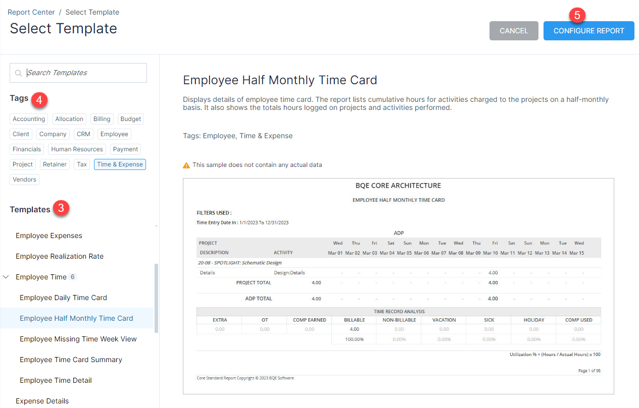 Report Center – CORE Help Center