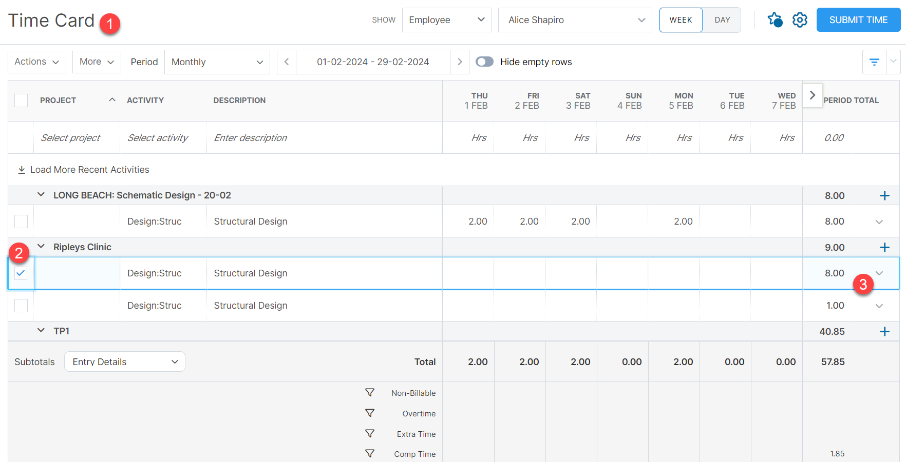 Time Card – CORE Help Center