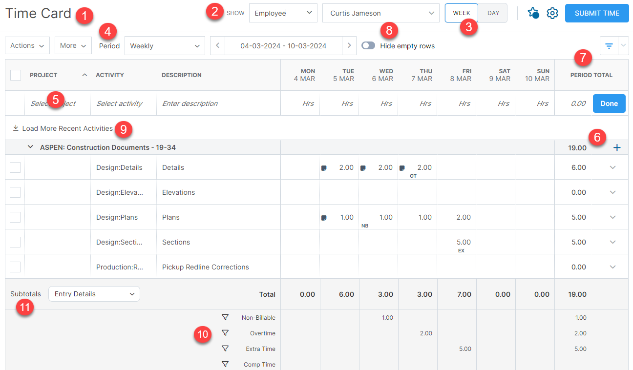 Time Card – CORE Help Center