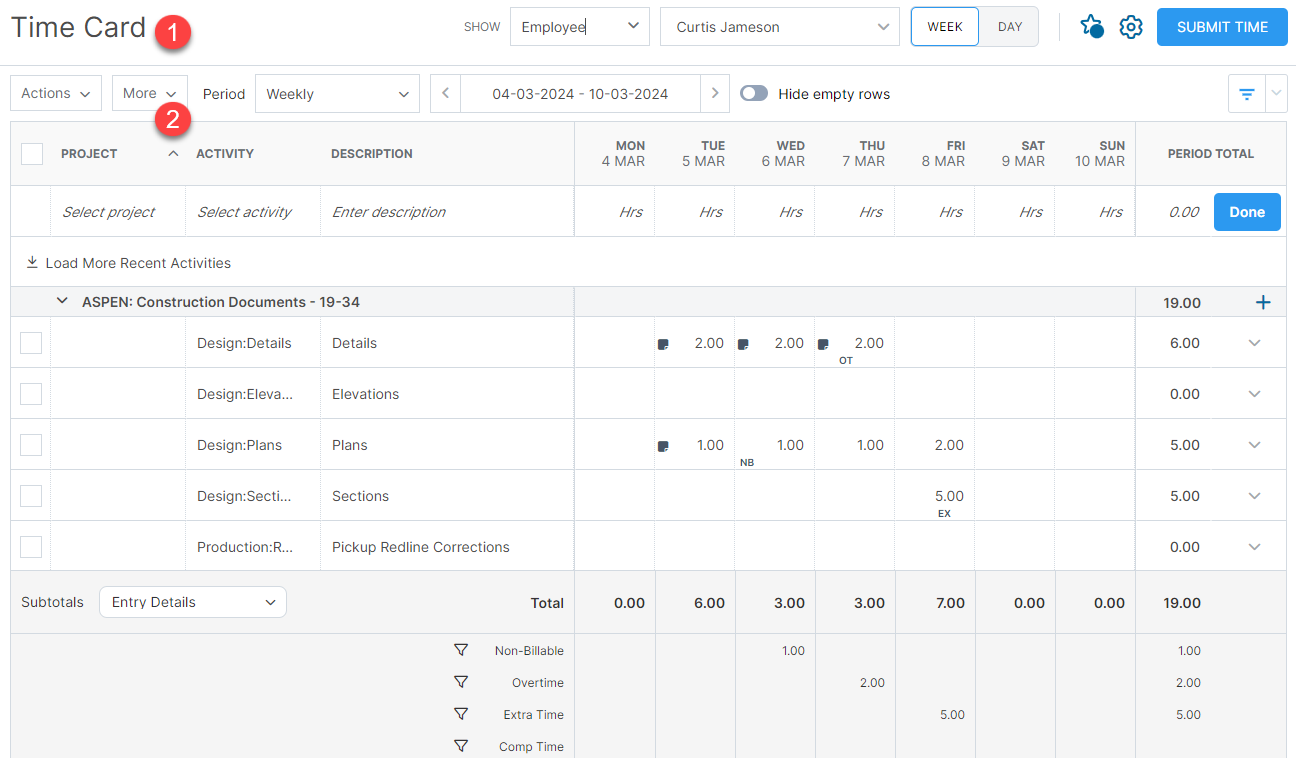 Time Card – CORE Help Center