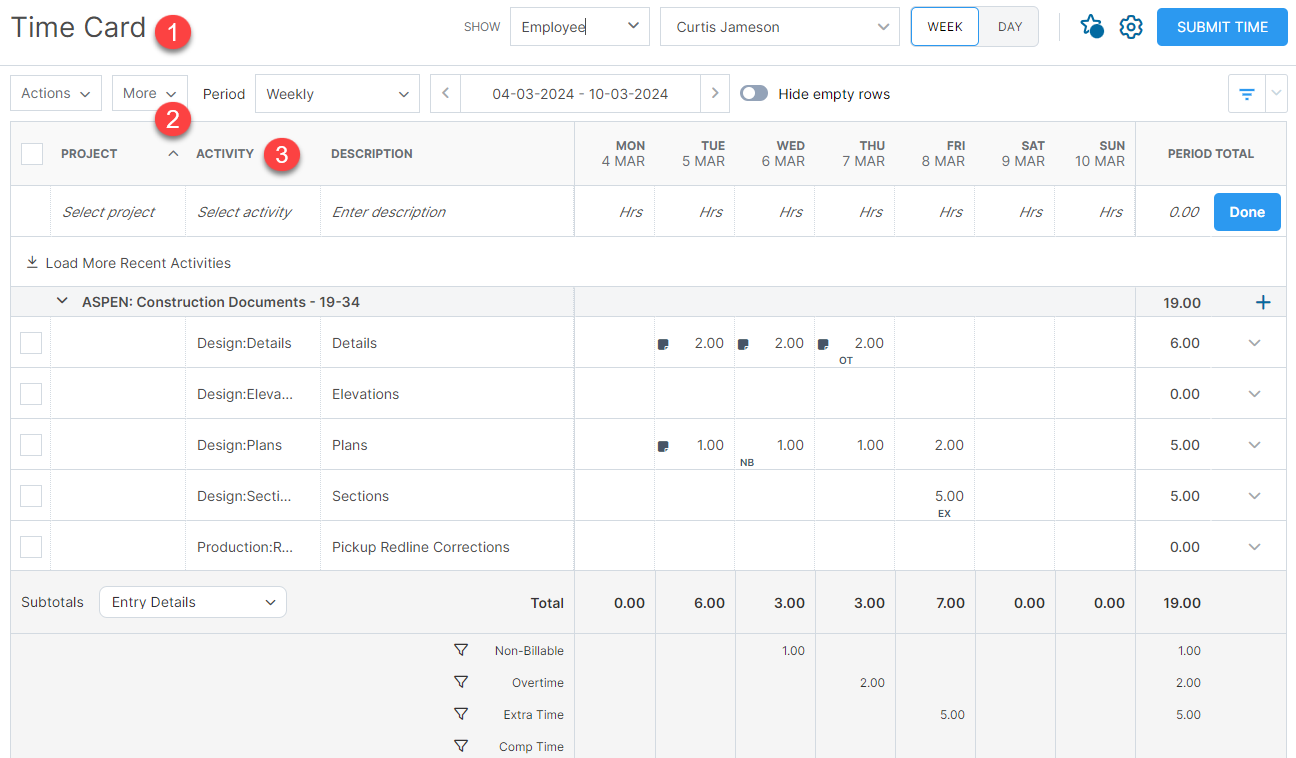 Time Card – CORE Help Center
