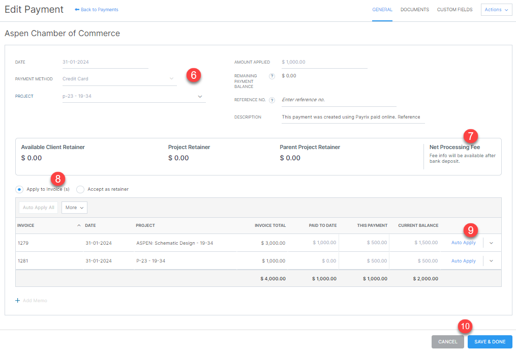 Payments – CORE Help Center
