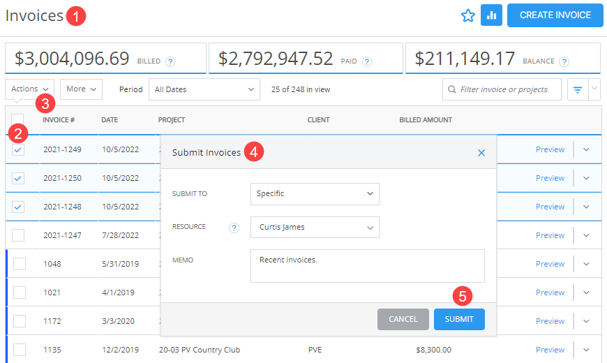 Invoices – CORE Help Center